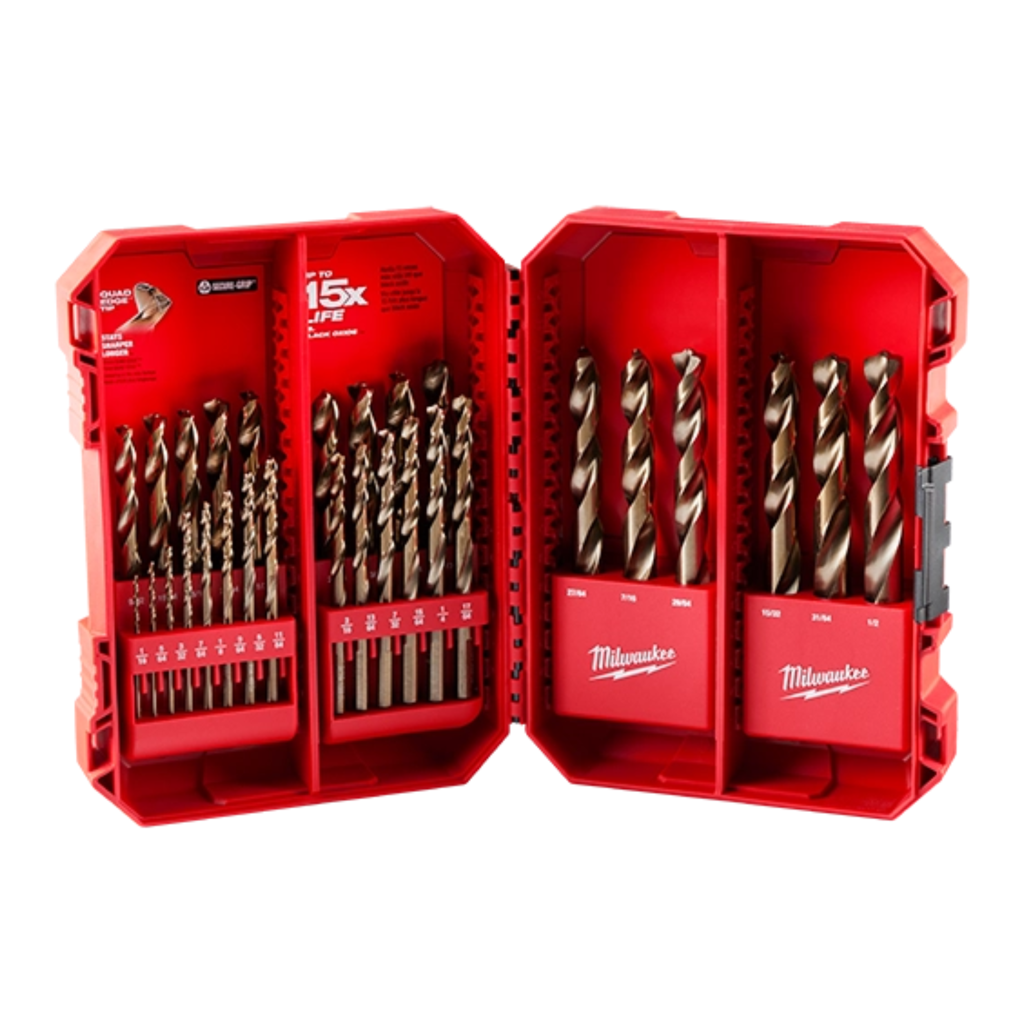 Milwaukee RED HELIX Cobalt Drill Bit Set – 29PC - GME Supply